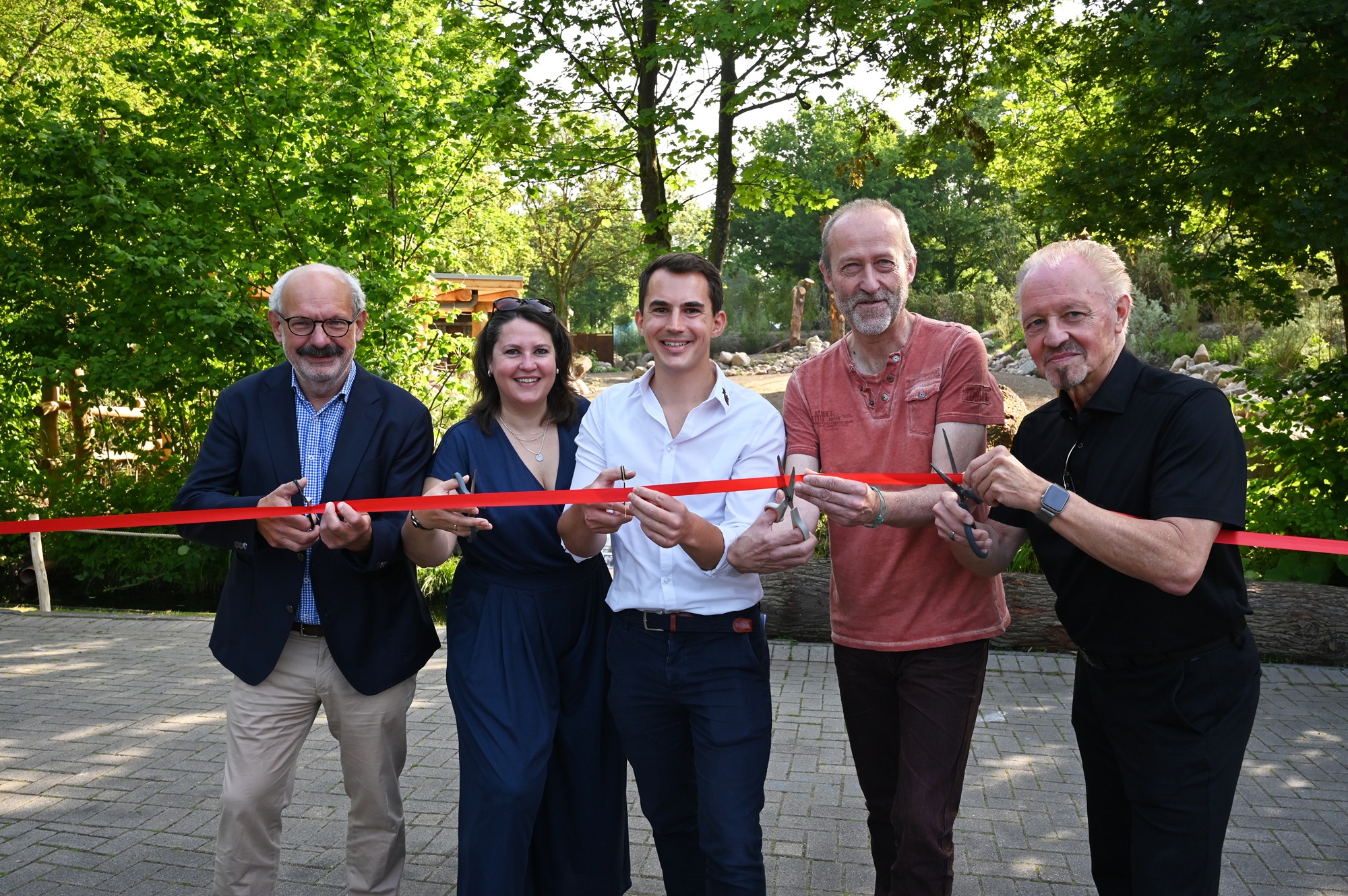 vlnr Wolfgang Gebing, Rebecca Schoofs, Martin Polotzek, Dirk Posdena ...